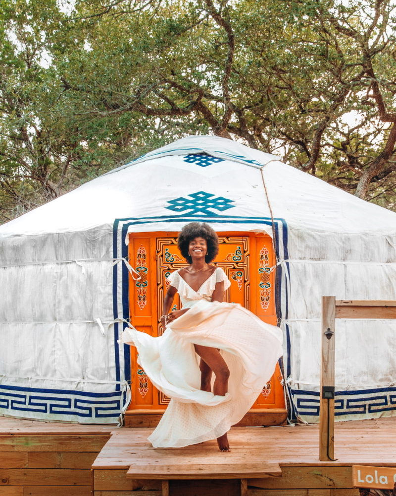 GLAMPING IN TEXAS: everything you need to know about Yurtopia Wimberley ...